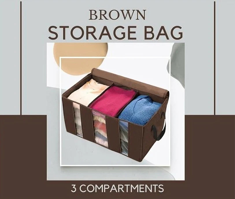 3 Compartment Storage Organizer / Clothes Storage Bags – Aspire Bedding
